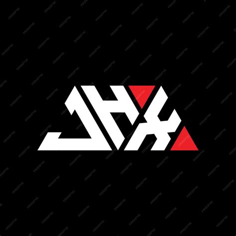 Diseño De Logotipo De Letra Triangular Jhx Con Forma De Triángulo Jhx Diseño De Logotipo