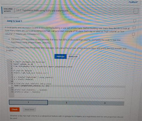 Solved Challenge 362 Hypothesis Tests Using Scipy And