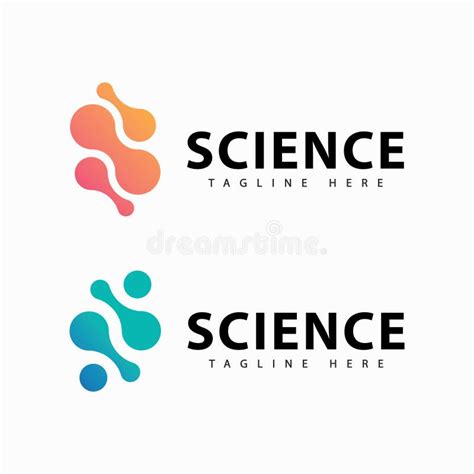 Molecule Logo Icon Template For Science Brand Identity Stock Vector Illustration Of Concept