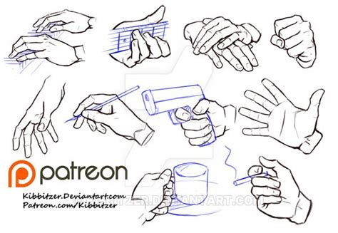 Hands Reference Sheet 6 By Kibbitzer On Deviantart