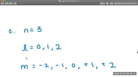 Solved List All The Orbitals In Each Principal Level Specify The Three