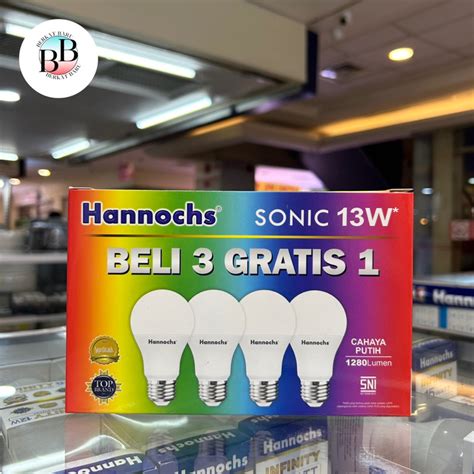 Cahaya Putih Sonic Multipack 13w Led Bulb White Light Yellow Light Shopee Malaysia
