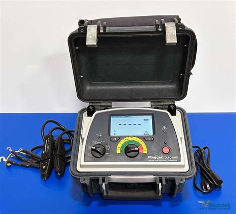 Megger Dlro10hd 10a Digital Low Resistance Ohmmeter With Leads Nist