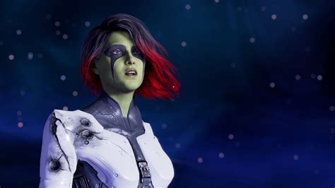 Gamora Video Game Characters Video Game Girls Short Hair Two Tone