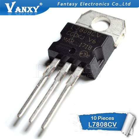 10pcs L7808cv To220 L7808 To 220 7808 Lm7808 Mc7808 New And Original Ic Shopee Singapore