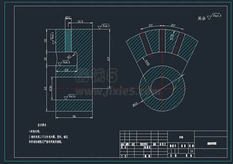 扇形体零件机械加工工艺与钻夹具设计 含cad图纸 文档 机械5