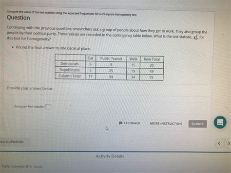 solved compute the value of the test statistic using the