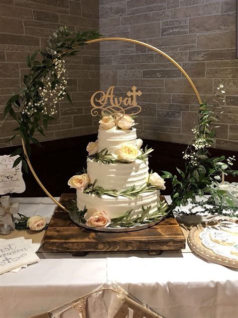 Rustic Recycled Wooden Cake Stand Hoop And Base Sold Separately