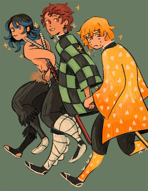 Demon Slayer Ships Inosuke X Zenitsu Artofit