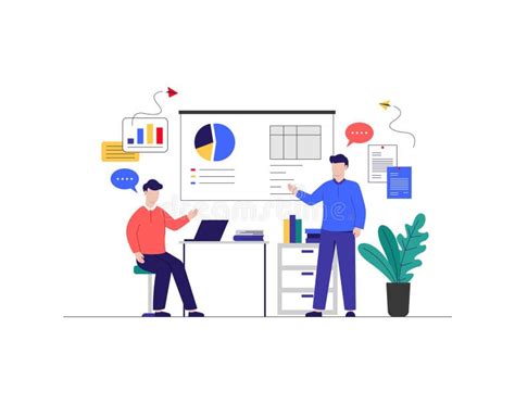 Strategy Analysis Presentation Background Stock Illustration