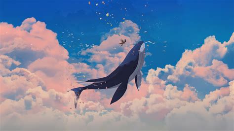 1920x1080 Skywhale In The Clouds Laptop Full Hd 1080p Hd 4k Wallpapers