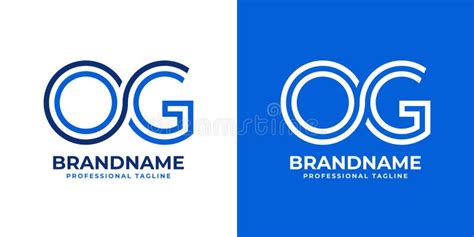 Letters Og Line Monogram Logo Suitable For Business With Og Or Go