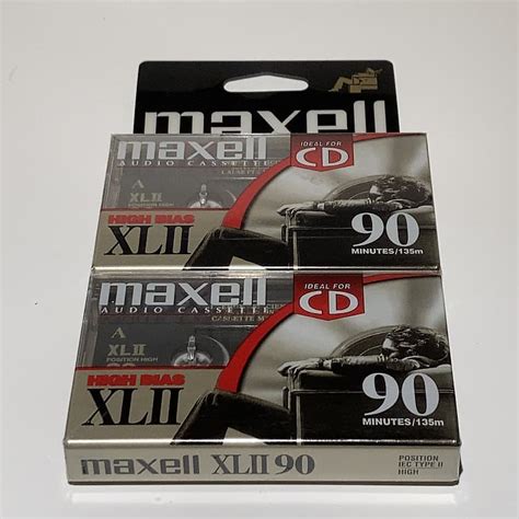Maxell Xlii High Bias Cassette Tapes Sealed 2 Pack Reverb