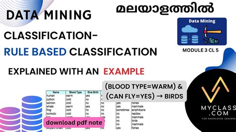 Dm3 Cl5 Rule Based Classification Algorithm Data Mining Tutorial