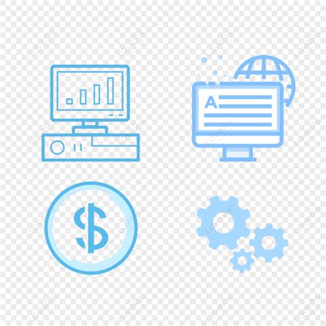 Cartoon Linear Cloud Search Icon Linear Icons Linear Clouds Blue Cloud