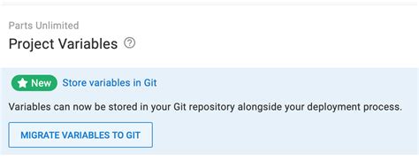 Migrating Variables To Git Octopus Deploy