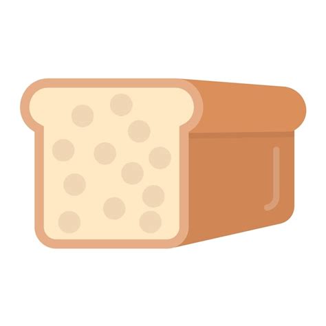 Premium Photo Bread Flat Illustration
