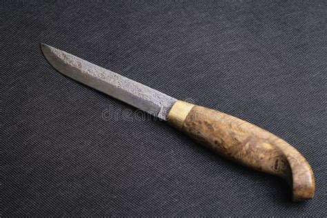 Background With A Pattern Of Damascus Steel Macro Shot Of Damascus