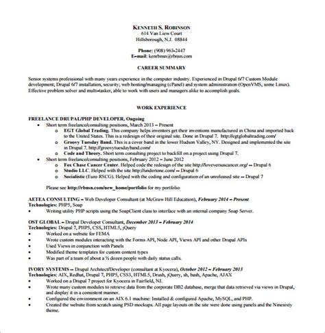 12 Java Developer Resume Templates Doc Pdf