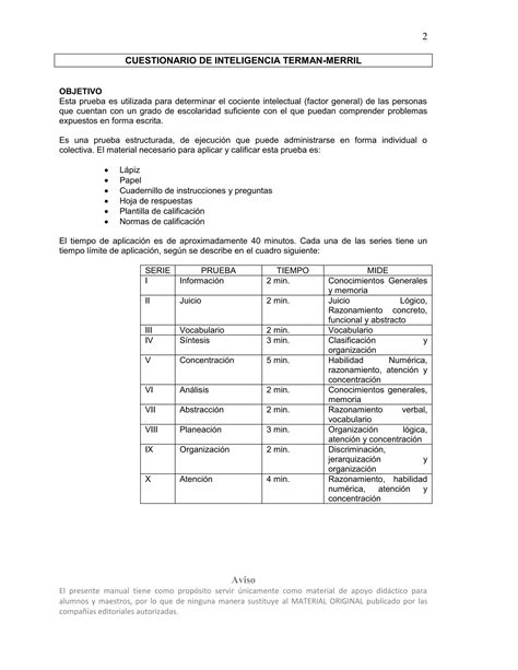 Cuestionario De Inteligencia Terman Pdf