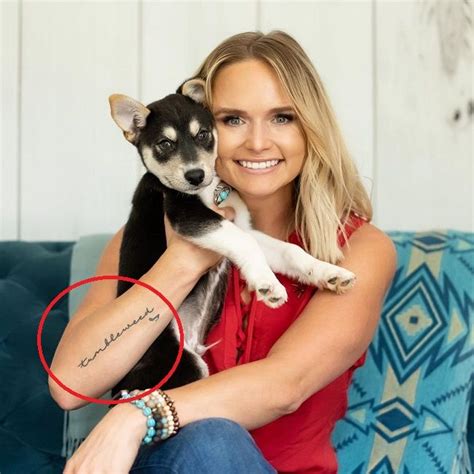 Miranda Lambert Note Tattoos