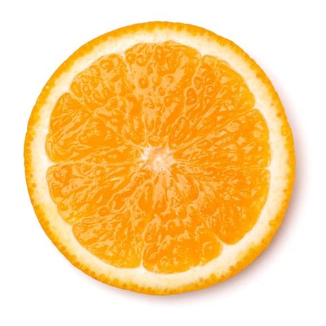 Premium Photo Orange Fruit Slice Isolated On White Background Closeup