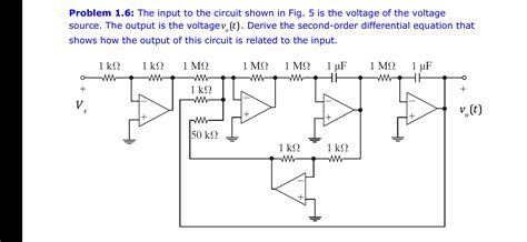Solved Problem The Input To The Circuit Shown In Fig Chegg