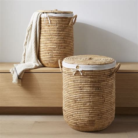 Woven Seagrass Lidded Hampers Lidded Hamper Hamper Laundry Hamper