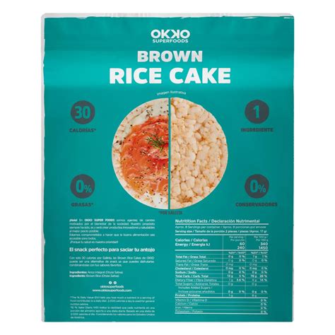 Okko Super Foods Brown Rice Cakes Shop Rice Cakes At H E B