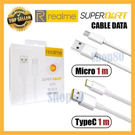 Jual Kabel Data Cas Realme Superdart Usb To Micro Type C Cable Data Fast Charging Ori Shopee
