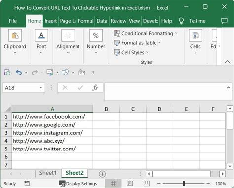 Excel 如何把url文本转换为可点击的超链接极客教程