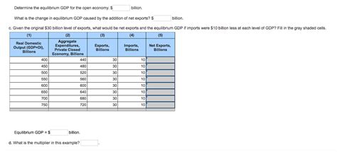 solved the data in columns 1 and 2 in the table below are