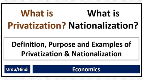 What Is Privatization What Is Nationalization Meaning Differences