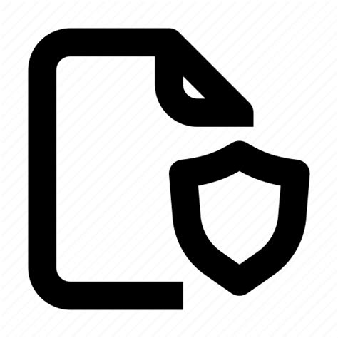 data protection file shield safety security icon download on