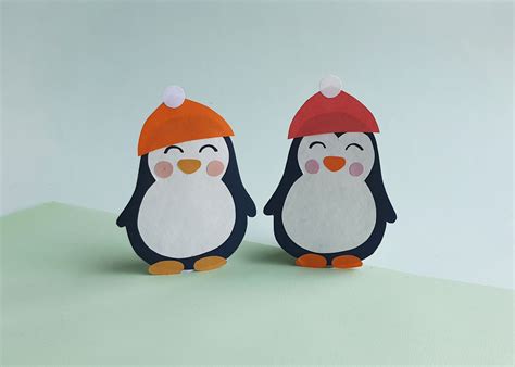 Penguin Papercraft Frosting And Glue Easy Crafts Games Recipes