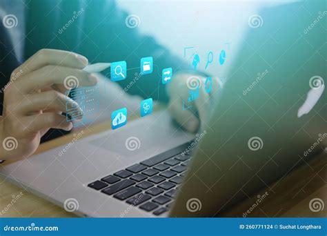 Expert Analysts Are Analyzing The Data With Virtual Graph Charts