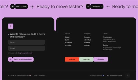 Nutsdev Home Page Section Footer Footer Section Design Design