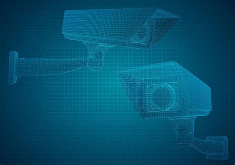 Conjunto De Câmera De Cctv De Imagens Vetoriais Vetor Premium