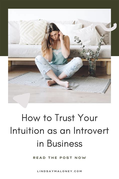 How To Trust Your Intuition As An Introvert In Business — Lindsay Maloney