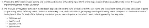Solved 1 What Is The Difference Between Polling And