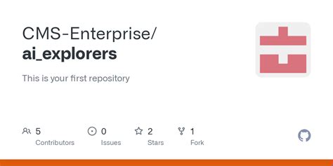 github cms enterprise ai explorers this is your first repository
