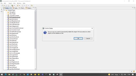 Workbench Npe Errors When Deleting Objects Slots Templates Content Types · Issue 546