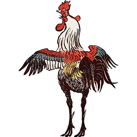 Cockeral Crowing Free Svg