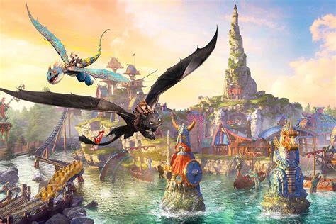 How To Train Your Dragon Land At Universals Epic Universe First Photos See The Rides