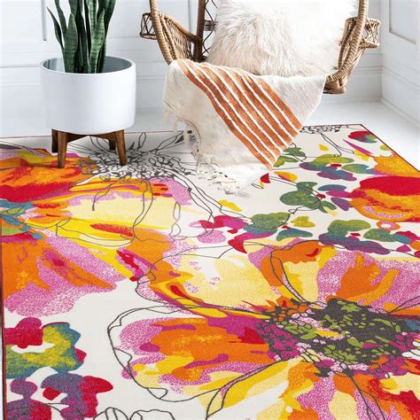 Colorful Floral Rugs