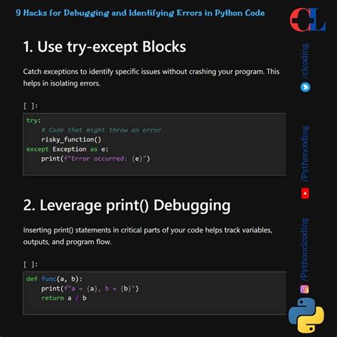 Python Coding On Instagram 9 Hacks For Debugging And Identifying Errors In Python Code Support