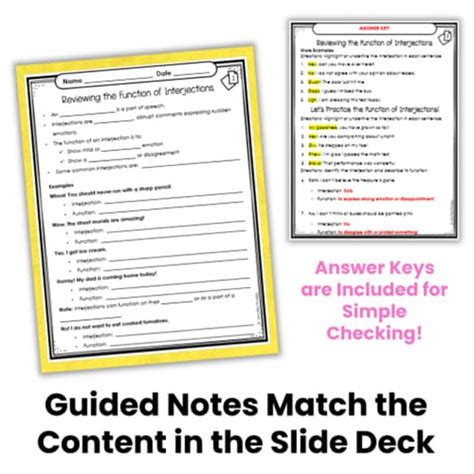 Function Of Interjections 5th Grade Grammar Teaching Slides Tpt