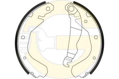 Ls1297delphi Ls 1297 Brake Shoe Set For Delphi