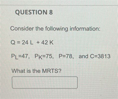 Solved Question 8consider The Following