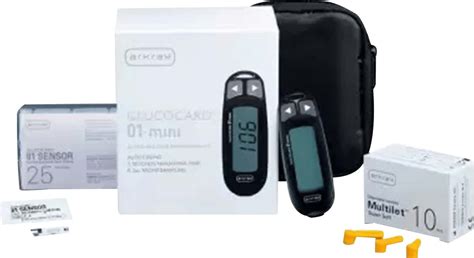 Mini Glucometer Black Arkray Max Glucocard 01 Varrada Healthcare